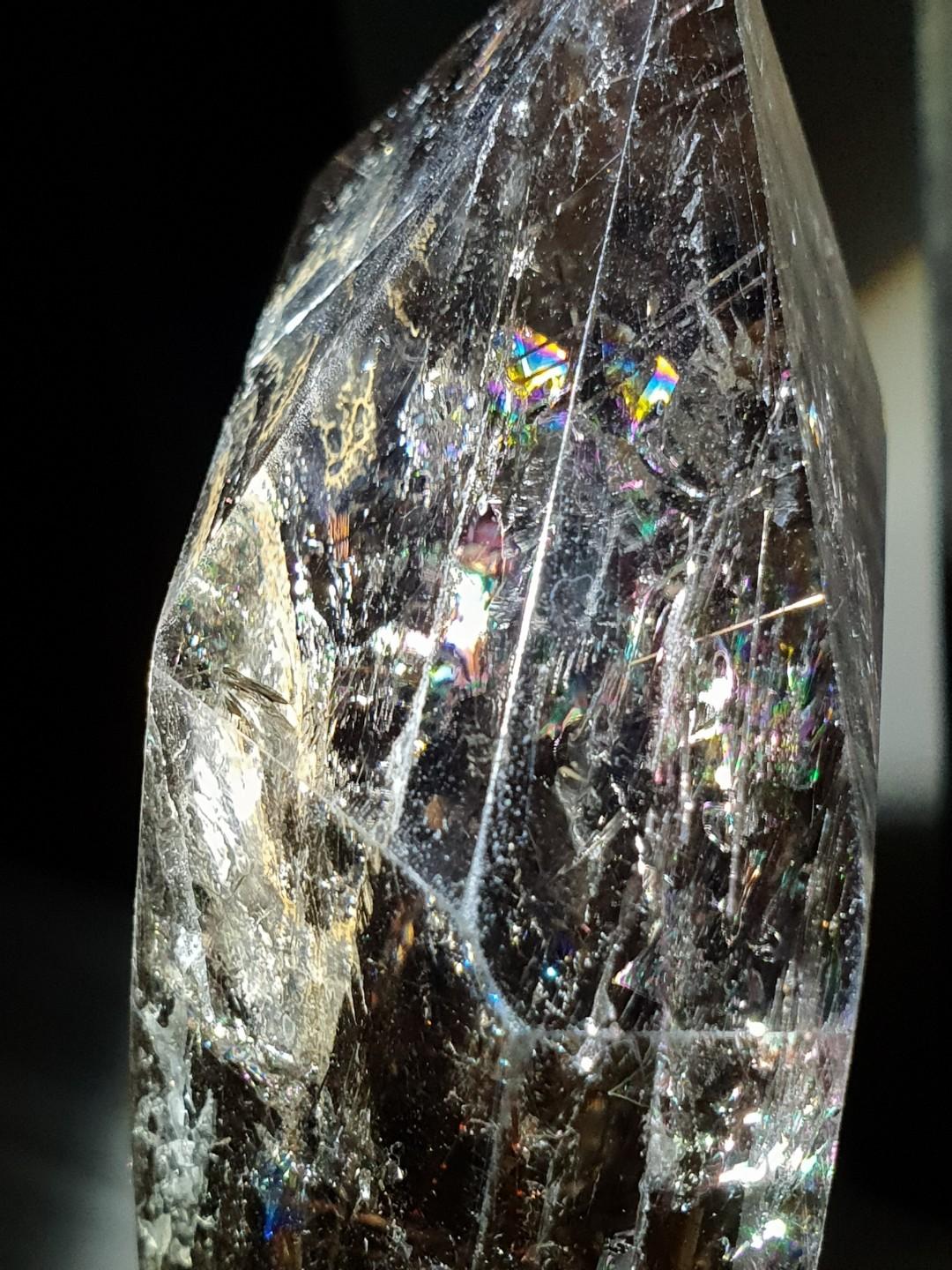 Red Copper Rutile Smoky Quartz with Rainbow Inclusion from Brazil ...