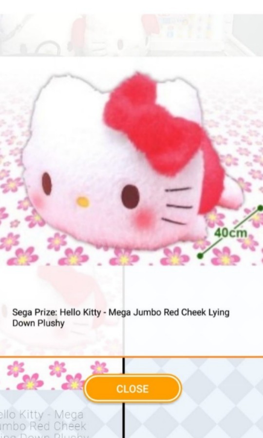 Sanrio original red cheek lying down Hello Kitty from Japan, Toys ...