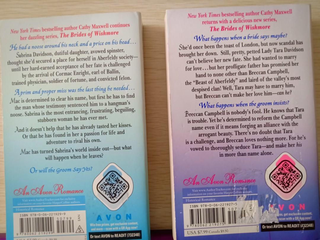 Series The Bride of Wishmore by Cathy Maxwell, Hobbies & Toys, Books ...