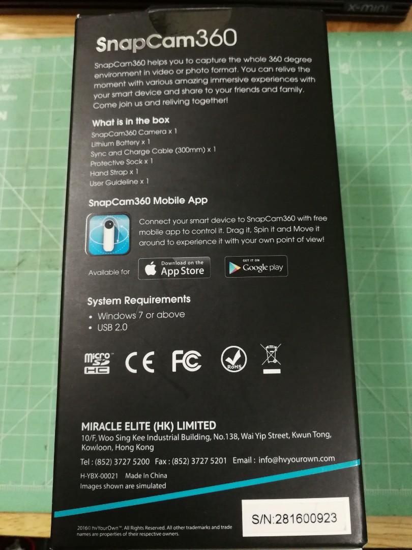 SnapCam360, 攝影器材, 攝錄機 - Carousell