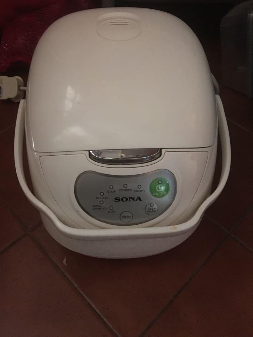 Sona Rice cooker 1.2L, TV & Home Appliances, Kitchen Appliances ...