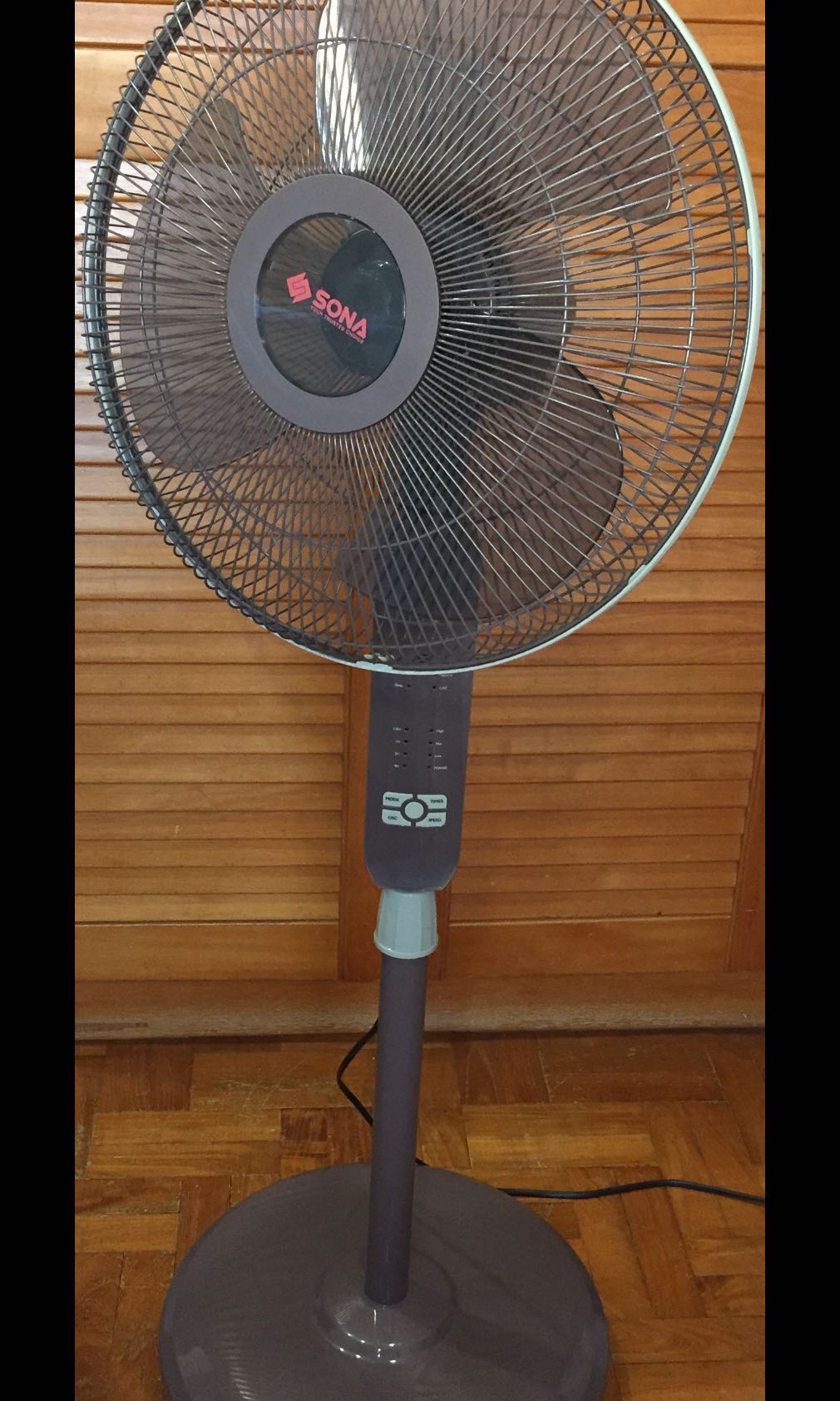 Sona stand fan with wheels and remote, Furniture & Home Living ...