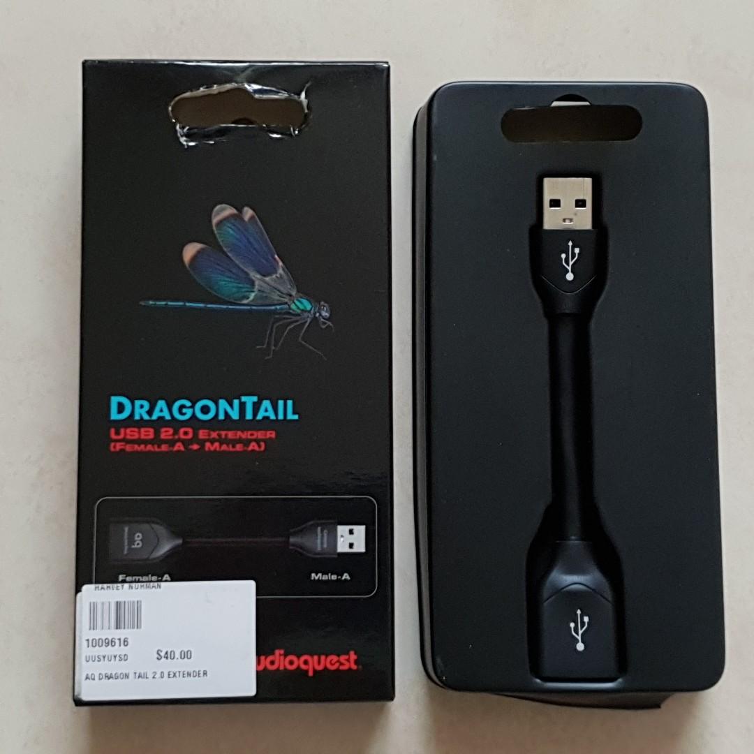AudioQuest DragonTail USB 2.0 Extender, Audio, Portable Audio ...