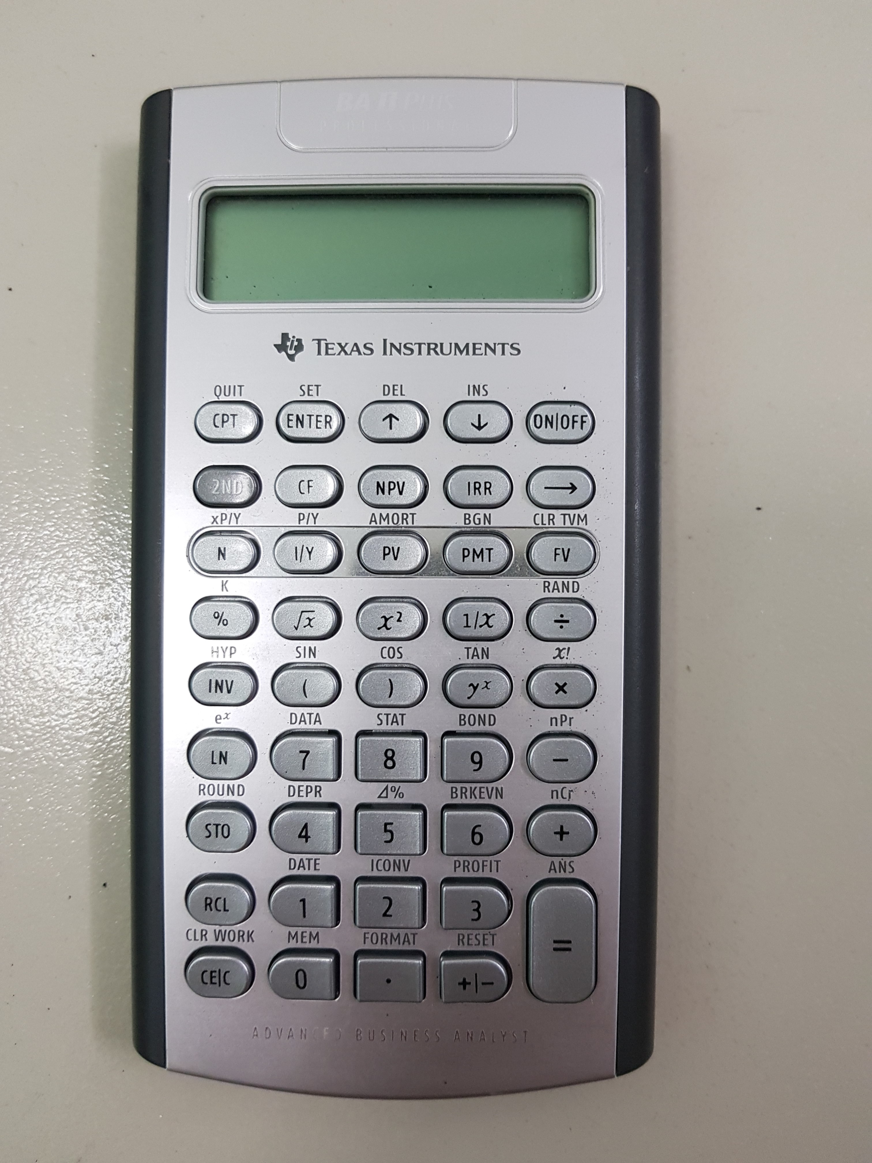 BA 2 II Plus Professional CFA Calculator, Health & Nutrition, Health ...