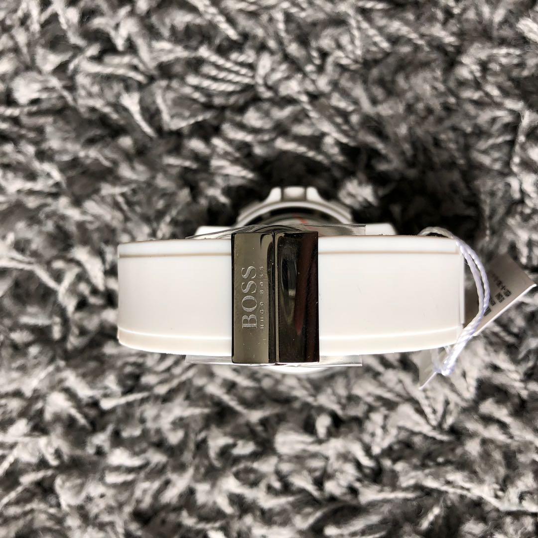 BN hugo boss White Out Chronograph White Dial White Rubber Men's Watch ...