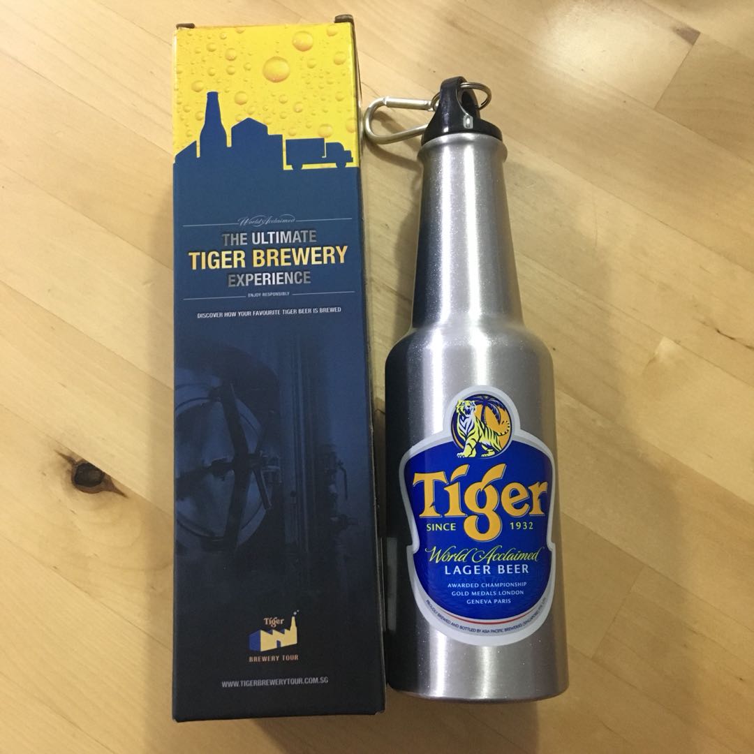 [BNIB] Tiger Beer Aluminium Water Bottle, Furniture & Home Living ...