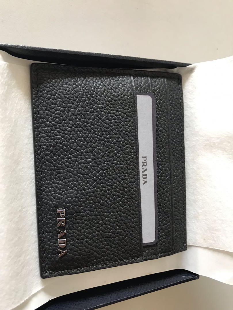 Brand new Prada name card case, Luxury, Bags & Wallets on Carousell