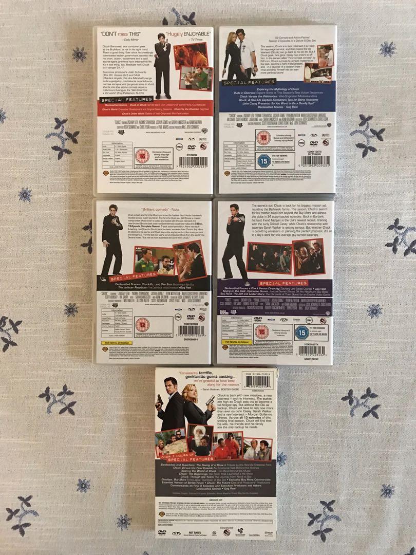 Chuck (Complete Series DVD boxset), all 5 seasons, Hobbies & Toys ...