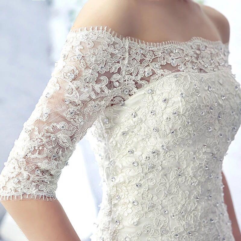 Fishtail wedding dress, Women's Fashion, Dresses & Sets, Evening ...