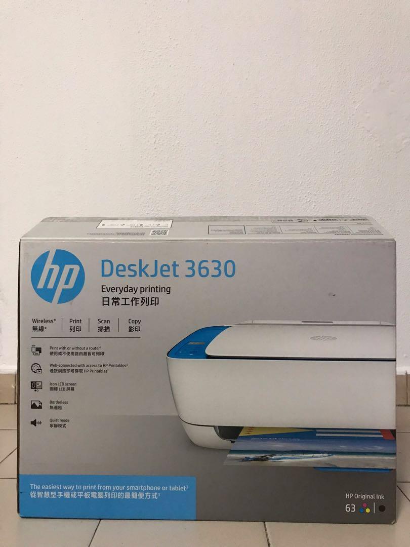 HP DESKJET 3630 All-In-One WIRELESS PRINT SCAN COPY, Computers & Tech ...
