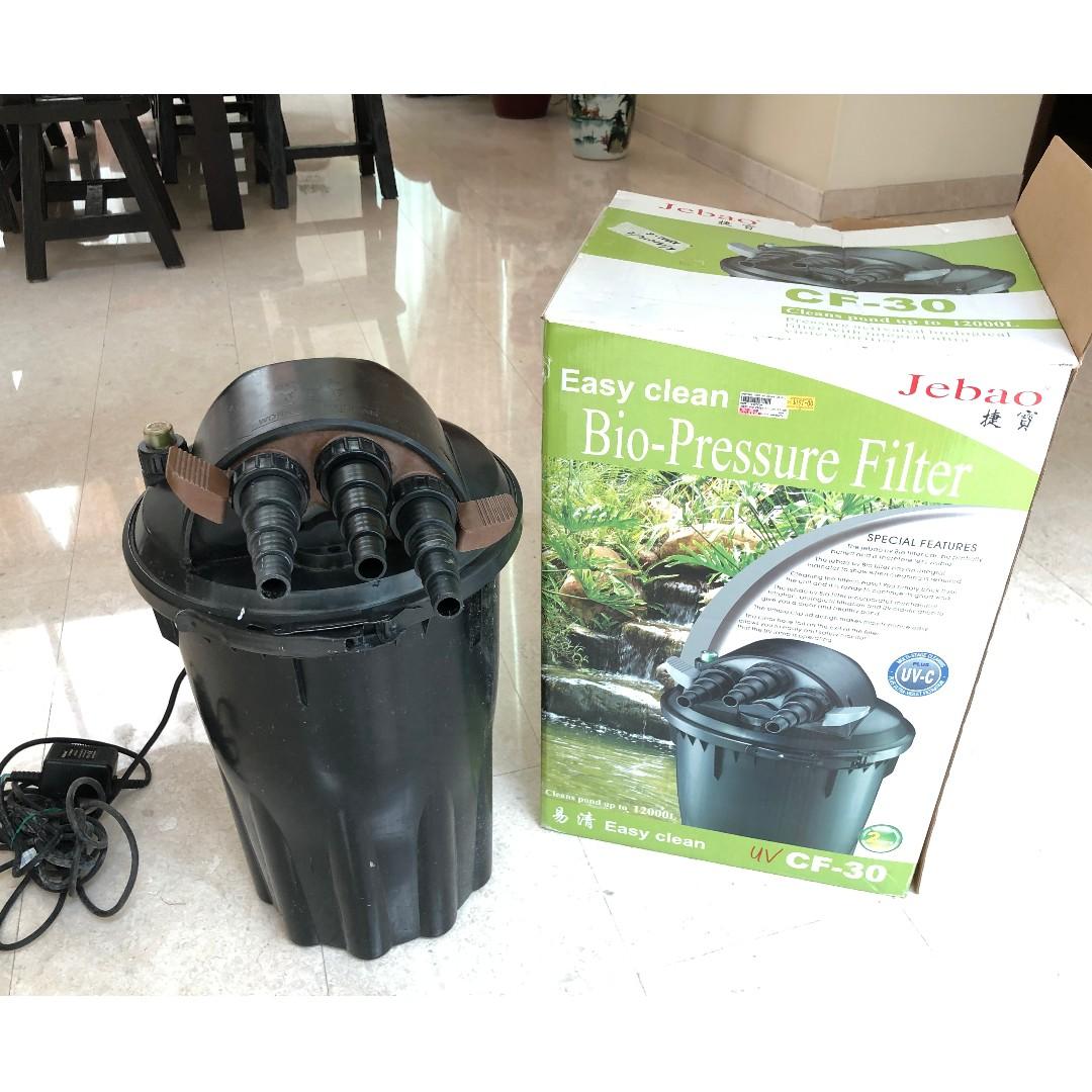 Jebao External Bio-Pressure Filter (Multi-Stage) with 18W UV Germicidal ...