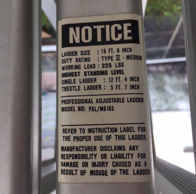 PAL System Ladder (Professional Adjustable Ladder) Multipurpose Ladder ...