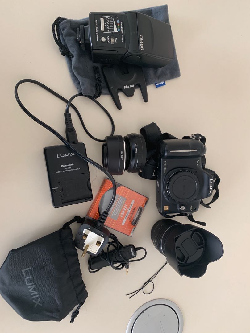 Panasonic Lumix G2, Lens, Flash Gun and Remote, Photography, Cameras on ...