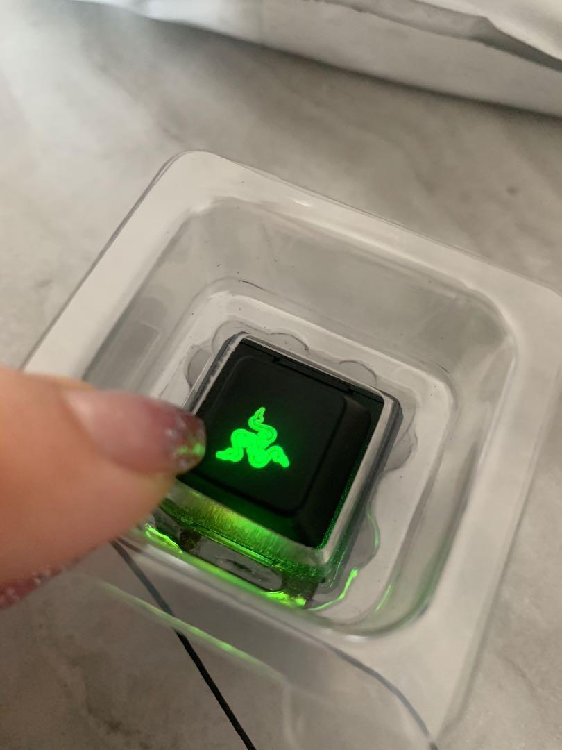 Razer Chroma Backlit Keycap Keychain, Everything Else on Carousell
