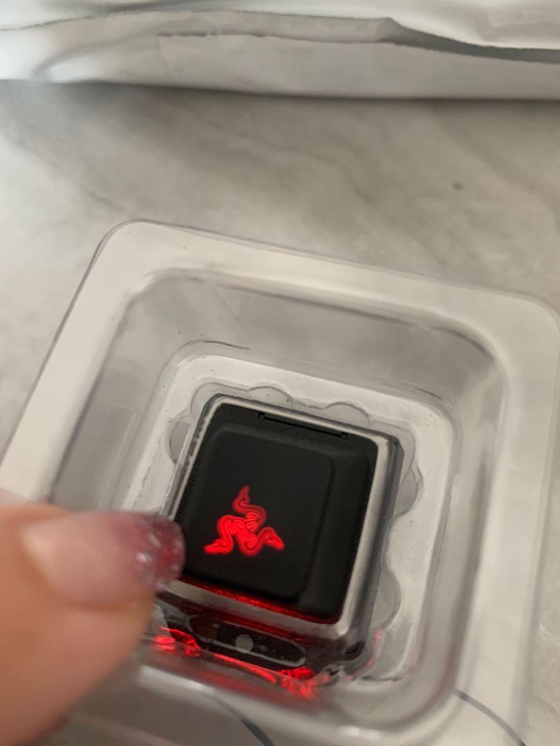 Razer Chroma Backlit Keycap Keychain, Everything Else on Carousell