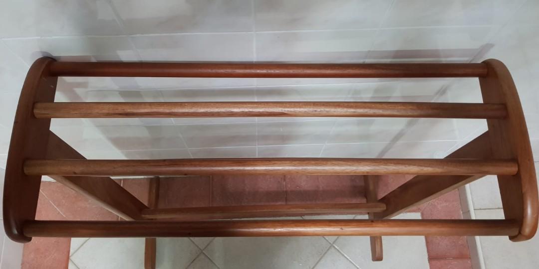 Solid wood rack, Furniture & Home Living, Furniture, Shelves, Cabinets & Racks on Carousell