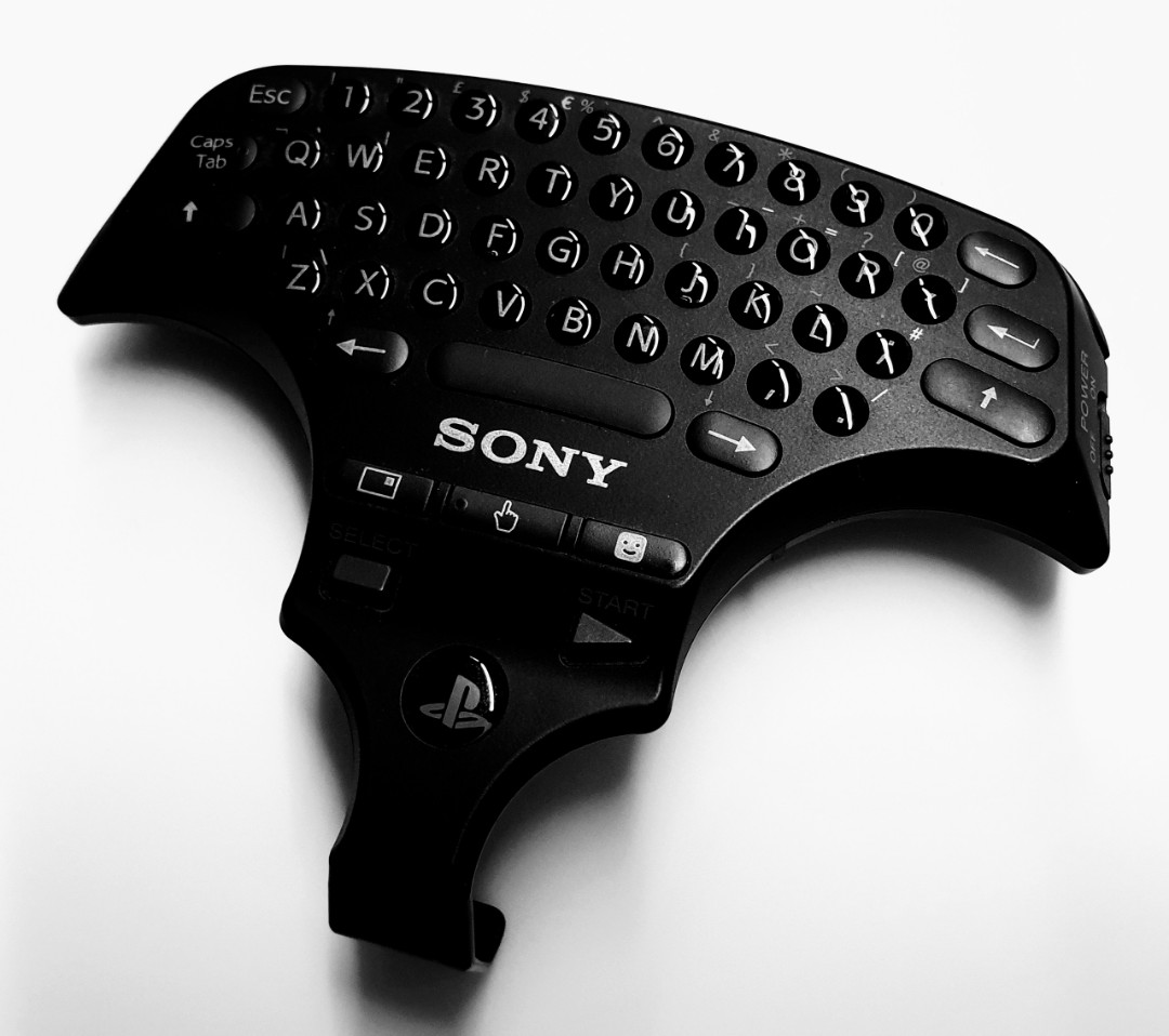 SONY PS3 WIRELESS KEYBOARD FOR CONTROLLER, TV & Home Appliances, TV ...
