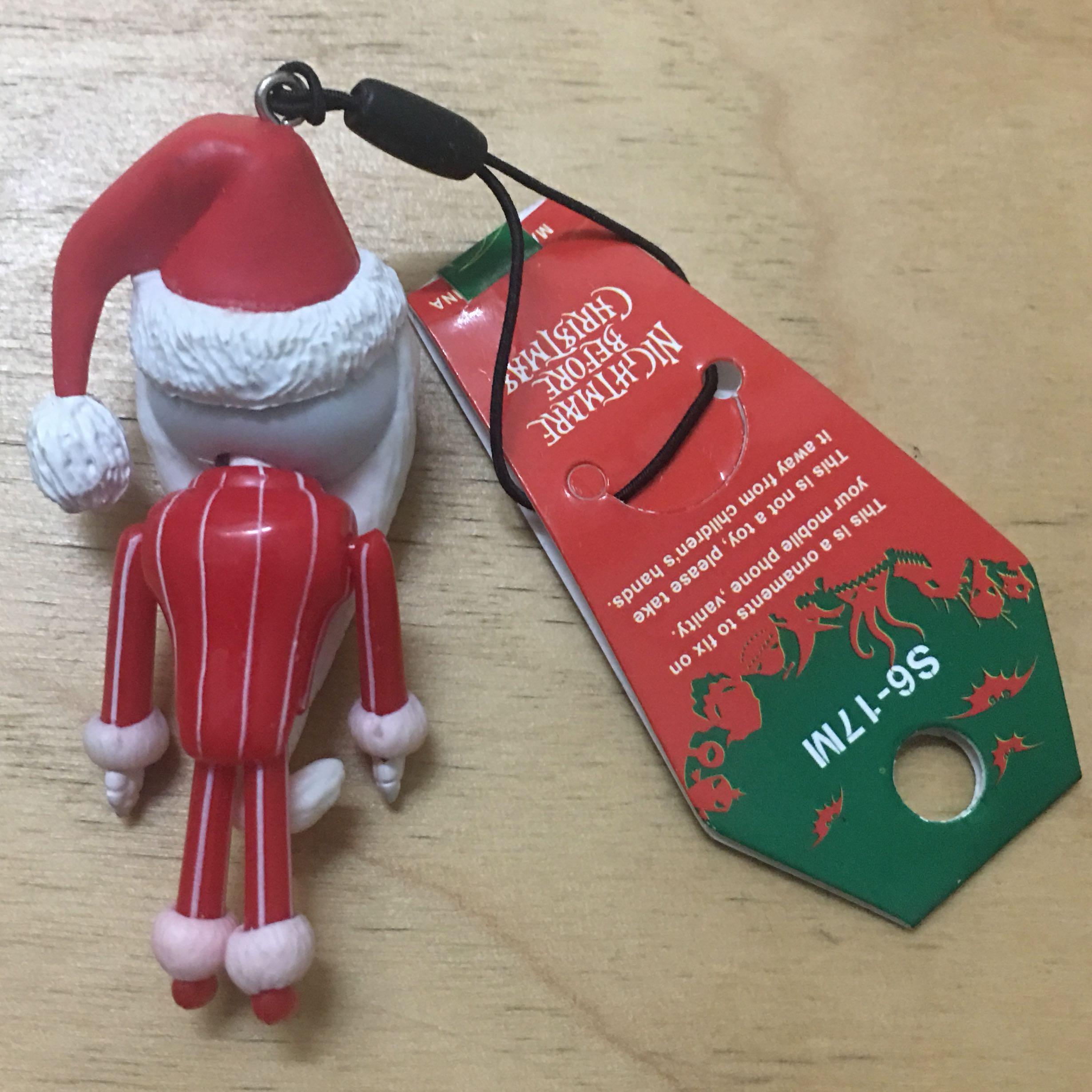 全新 正品 絕版 The Nightmare Before Christmas 6cm Action Figure Key Chian RED ...