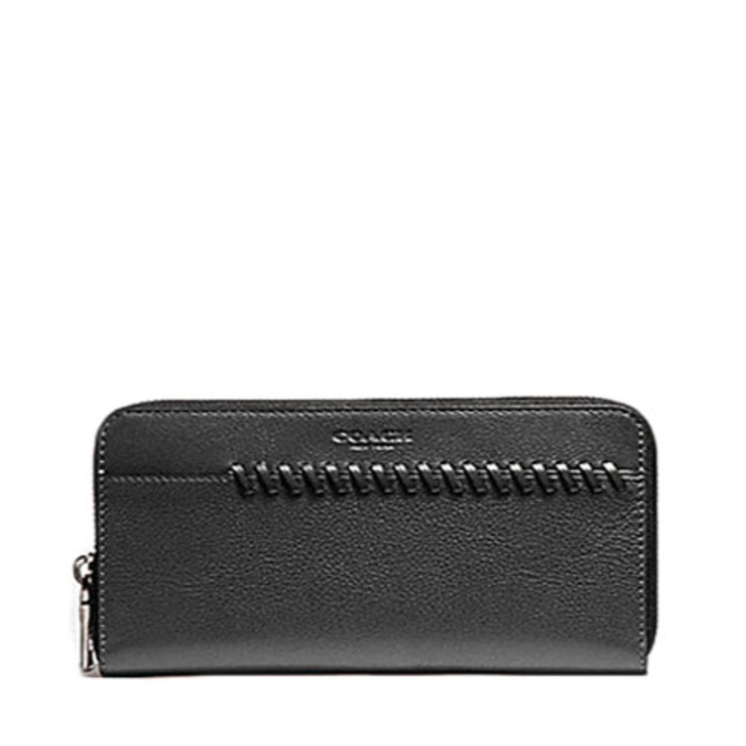 COACH Accordion Wallet With Baseball Stitch F21369, Luxury, Bags ...