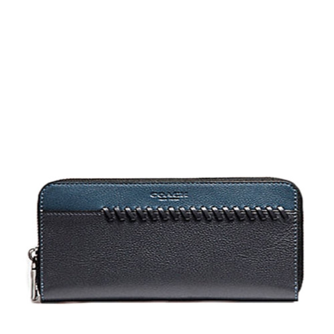 COACH Accordion Wallet With Baseball Stitch F21369, Luxury, Bags ...