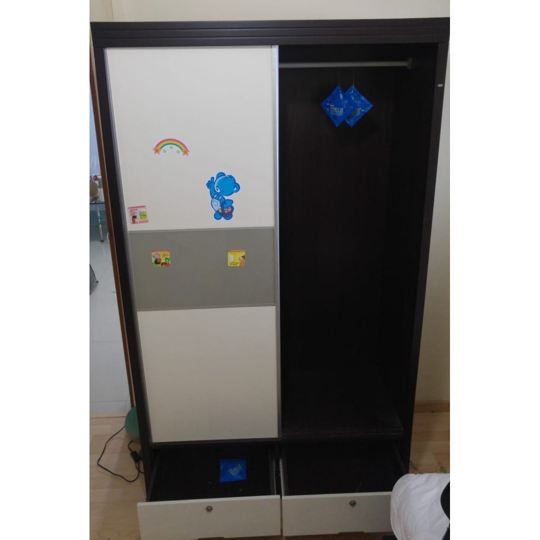 Cupboard with sliding door and 2 drawers, Babies & Kids, Baby Nursery ...