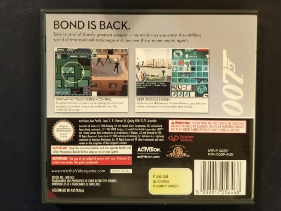DS 007 Quantum Of Solace, Video Gaming, Video Games, Xbox on Carousell