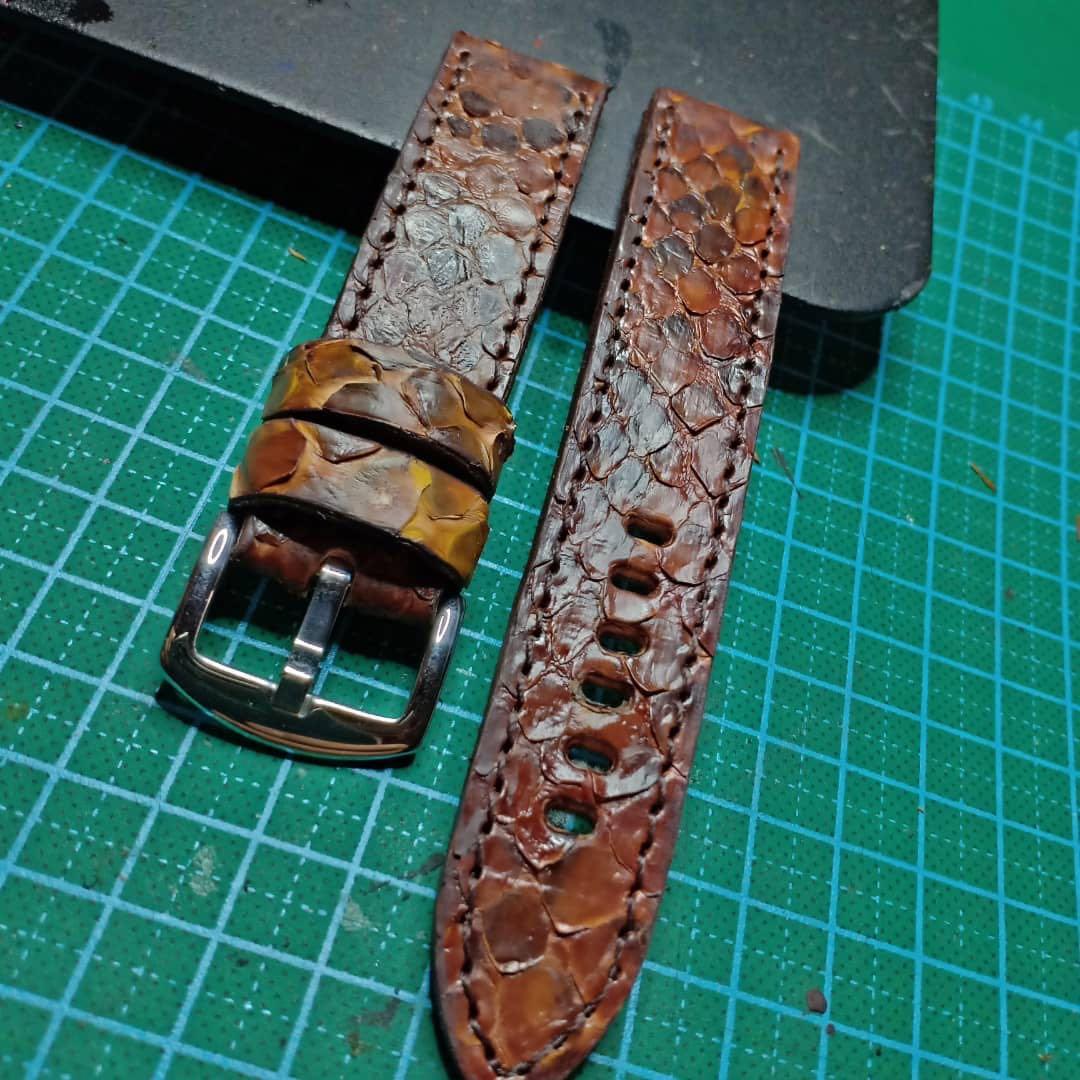 Exotic python skin strap, Mobile Phones & Gadgets, Wearables & Smart ...