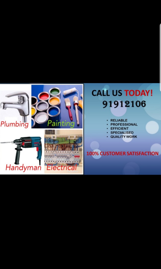 Handy man, Home Services, Home Repairs, Electrician Services on Carousell