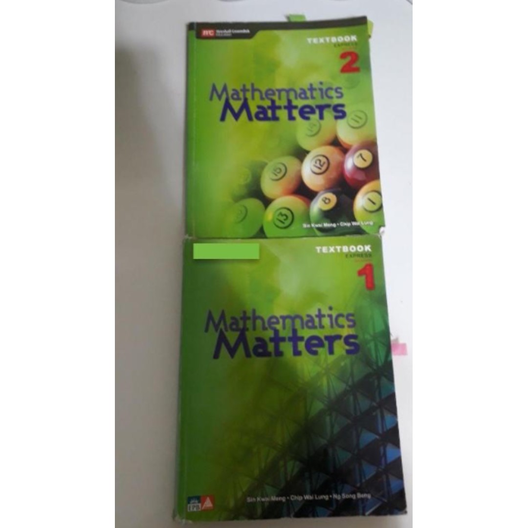 Mathematics Matters textbooks for Sec 1 and 2 (express), Hobbies & Toys ...