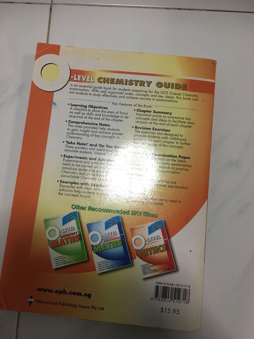O level chemistry guide book with questions, Hobbies & Toys, Books ...