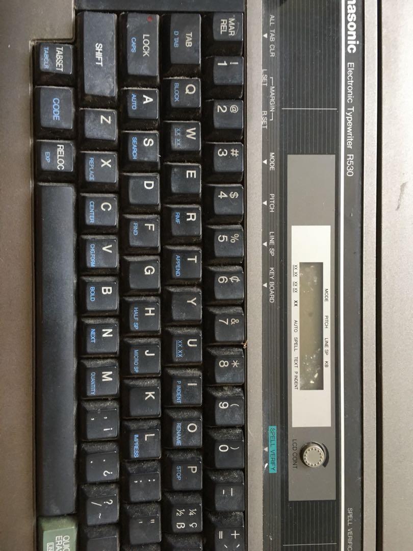 Panasonic Electronic Typewriter, Furniture & Home Living, Home Decor ...