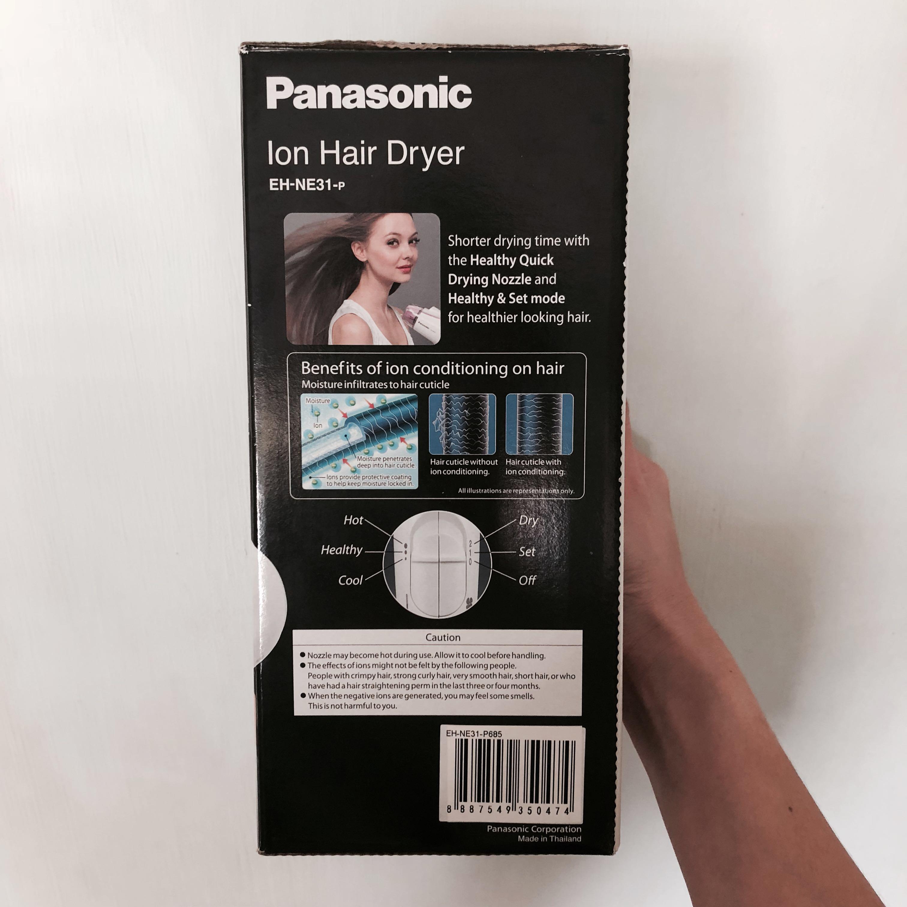 Panasonic Ion Hair Dryer, Beauty & Personal Care, Hair on Carousell