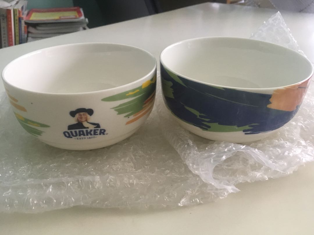 Quaker porcelain bowl, Furniture & Home Living, Kitchenware & Tableware ...