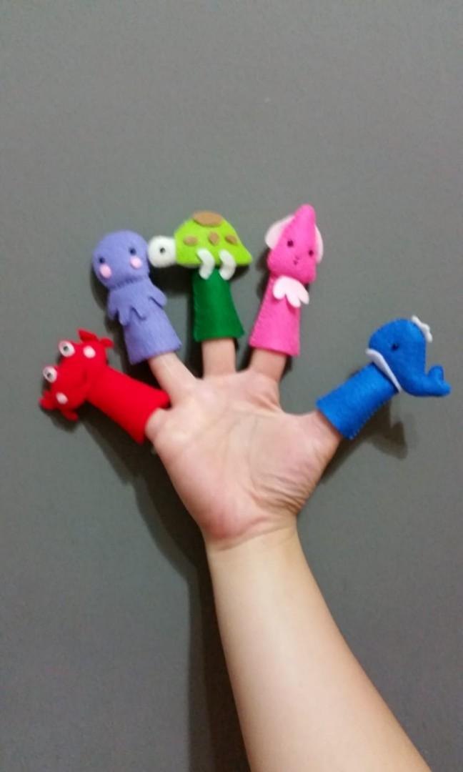 Sea animals - finger puppets, Hobbies & Toys, Toys & Games on Carousell