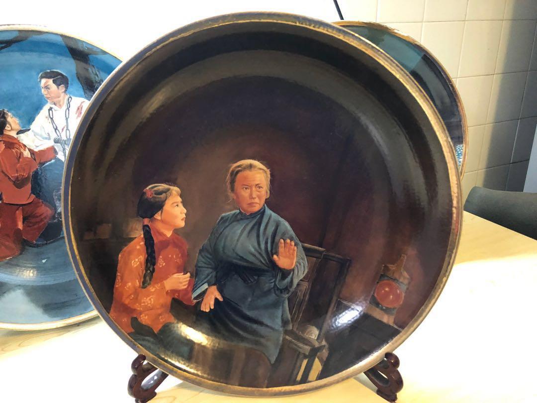 Set of Chinese Communist Themed Ornamental Plates, Furniture & Home ...
