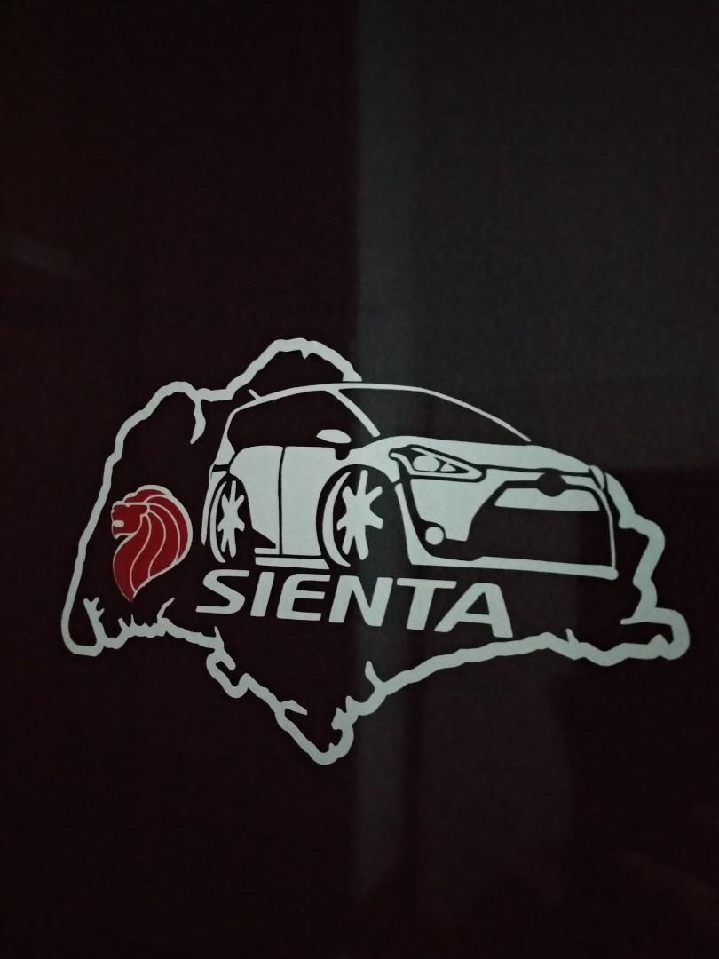 Sienta Stickers *SgSienta, international Toyota motorsports, SGmap ...