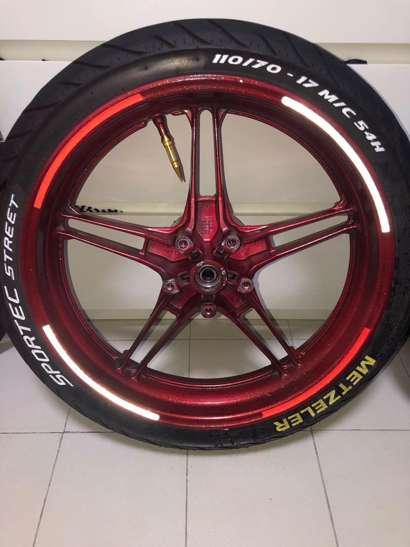 Sniper original rim, Motorcycles, Motorcycle Accessories on Carousell