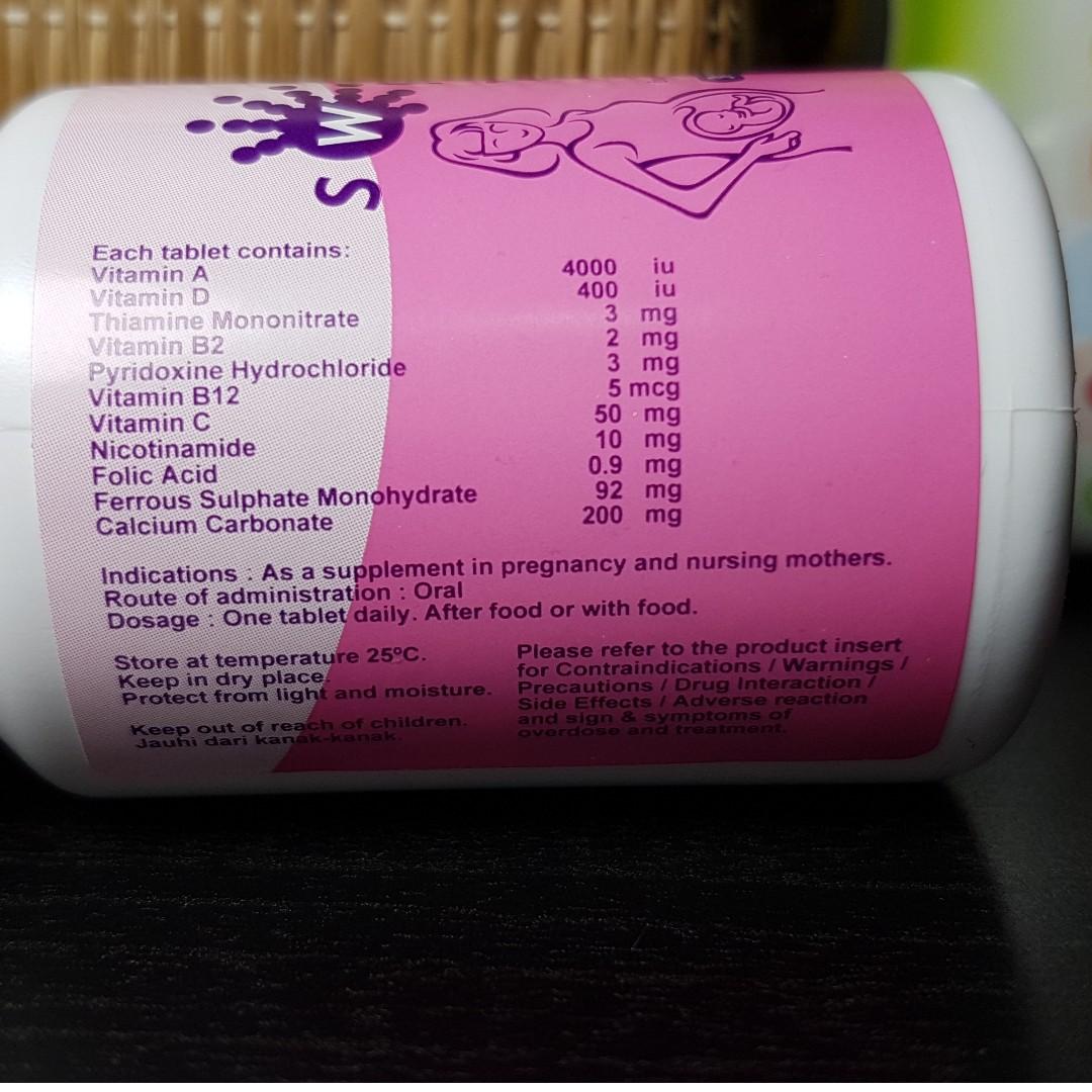 Sunward Prenavit Pregnancy / Prenatal multivitamin supplement, Babies ...