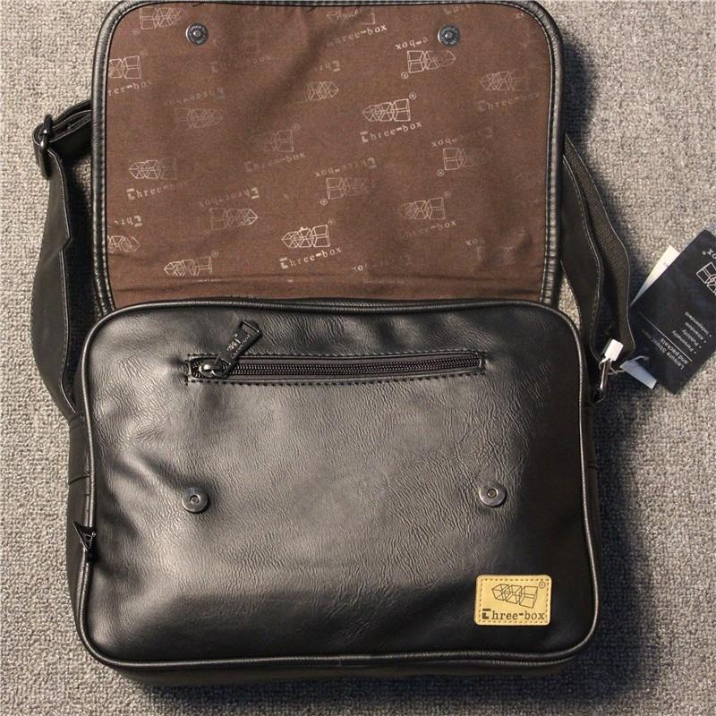 Three-box Sling Bag (Leather) with rainbow design convenience for ...