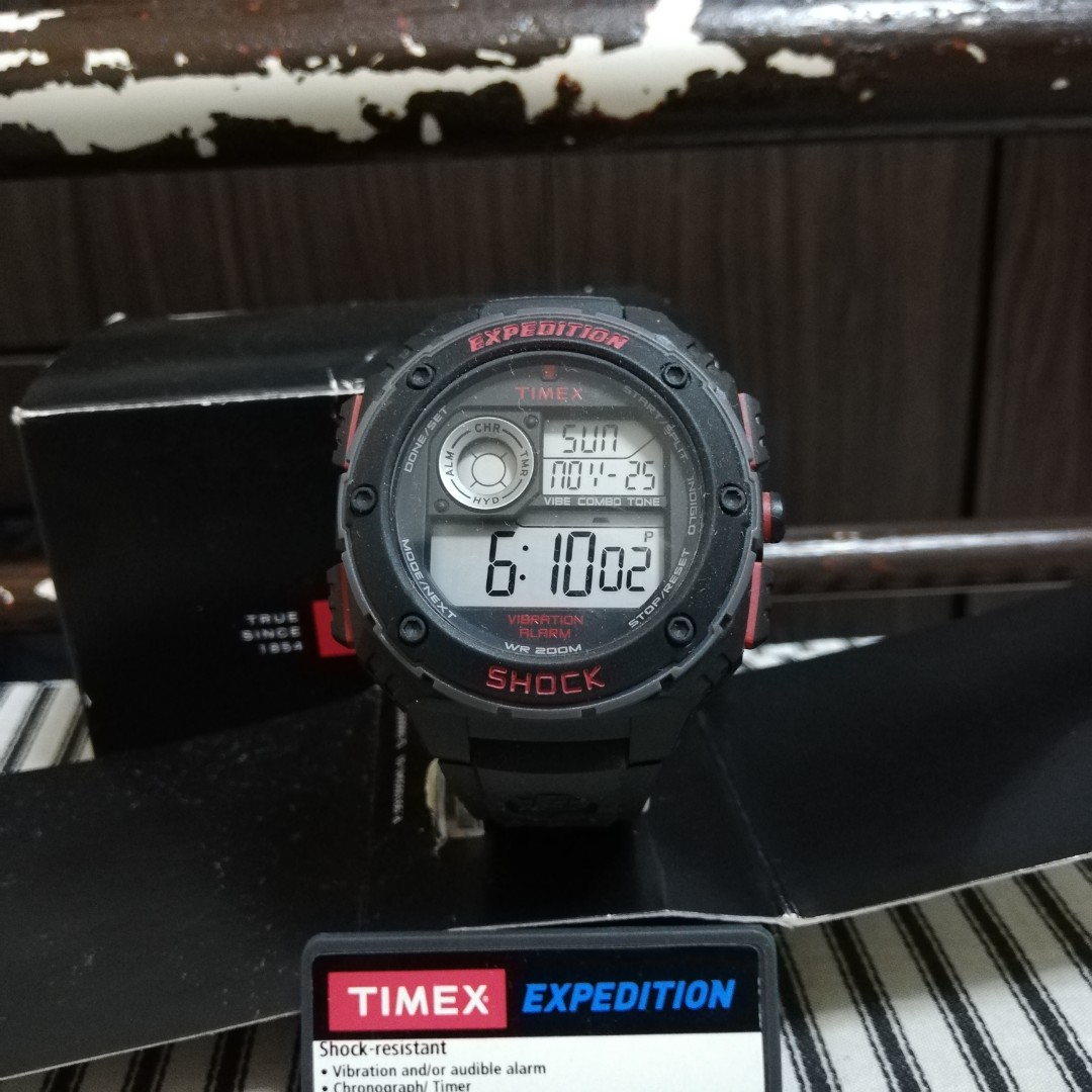 Timex Expedition Shock T49980, Men's Fashion, Watches & Accessories ...