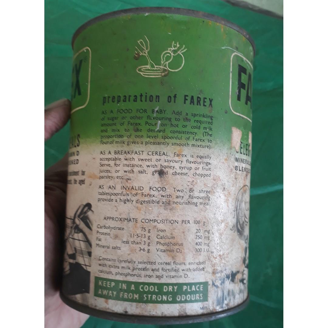 Vintage Advertisement - FAREX - BABY MILK FOOD - Tin Can - 400 gm - 11. ...