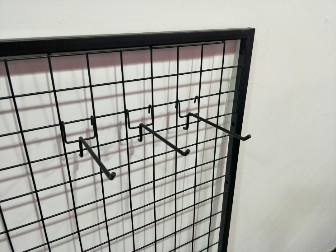 Wire Mesh Display in Black, Furniture & Home Living, Home Improvement ...