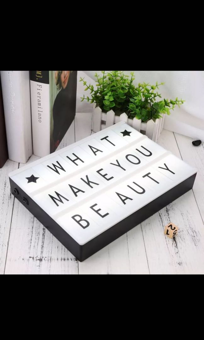 A4 Cinematic Light Up Letter Box, Hobbies & Toys, Stationary & Craft ...