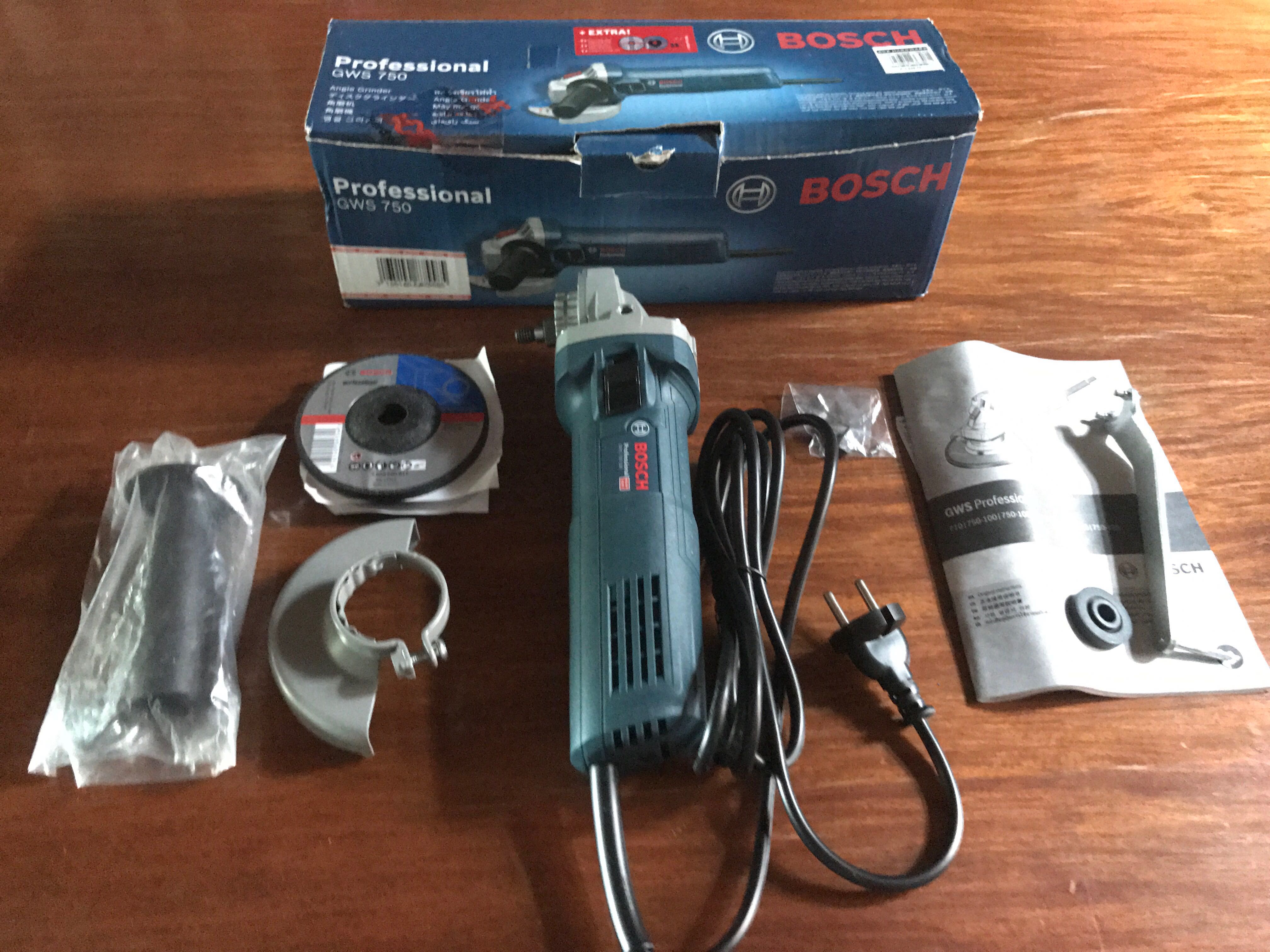 Bosch GWS 750-100 Angle Grinder, Babies & Kids, Baby Nursery & Kids ...