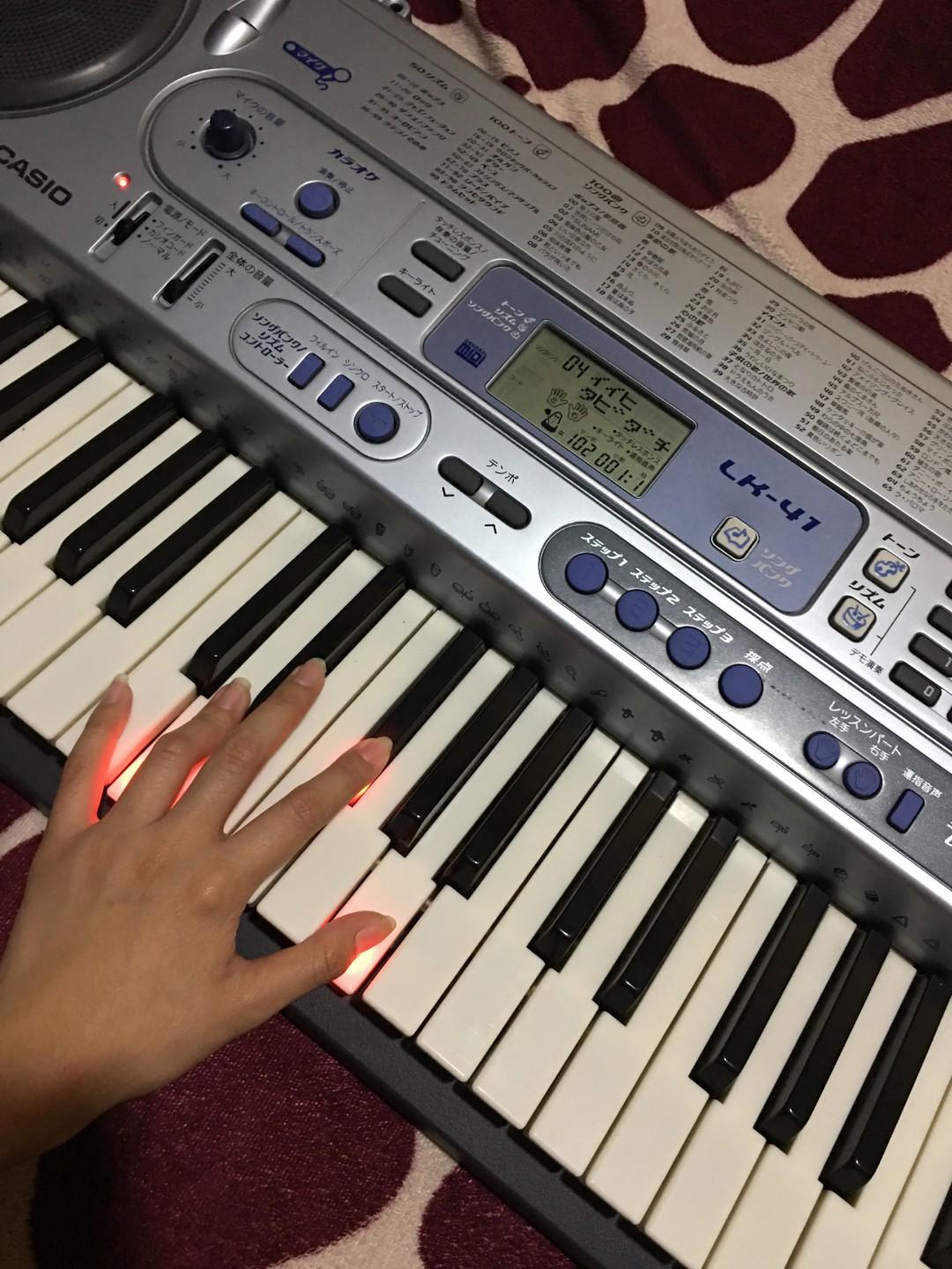 Casio Portable Keyboard Piano LK-41, Hobbies & Toys, Music & Media ...