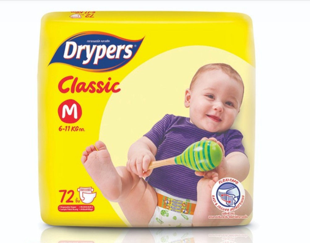 Drypers Medium Diaper, Babies & Kids, Bathing & Changing, Diapers ...