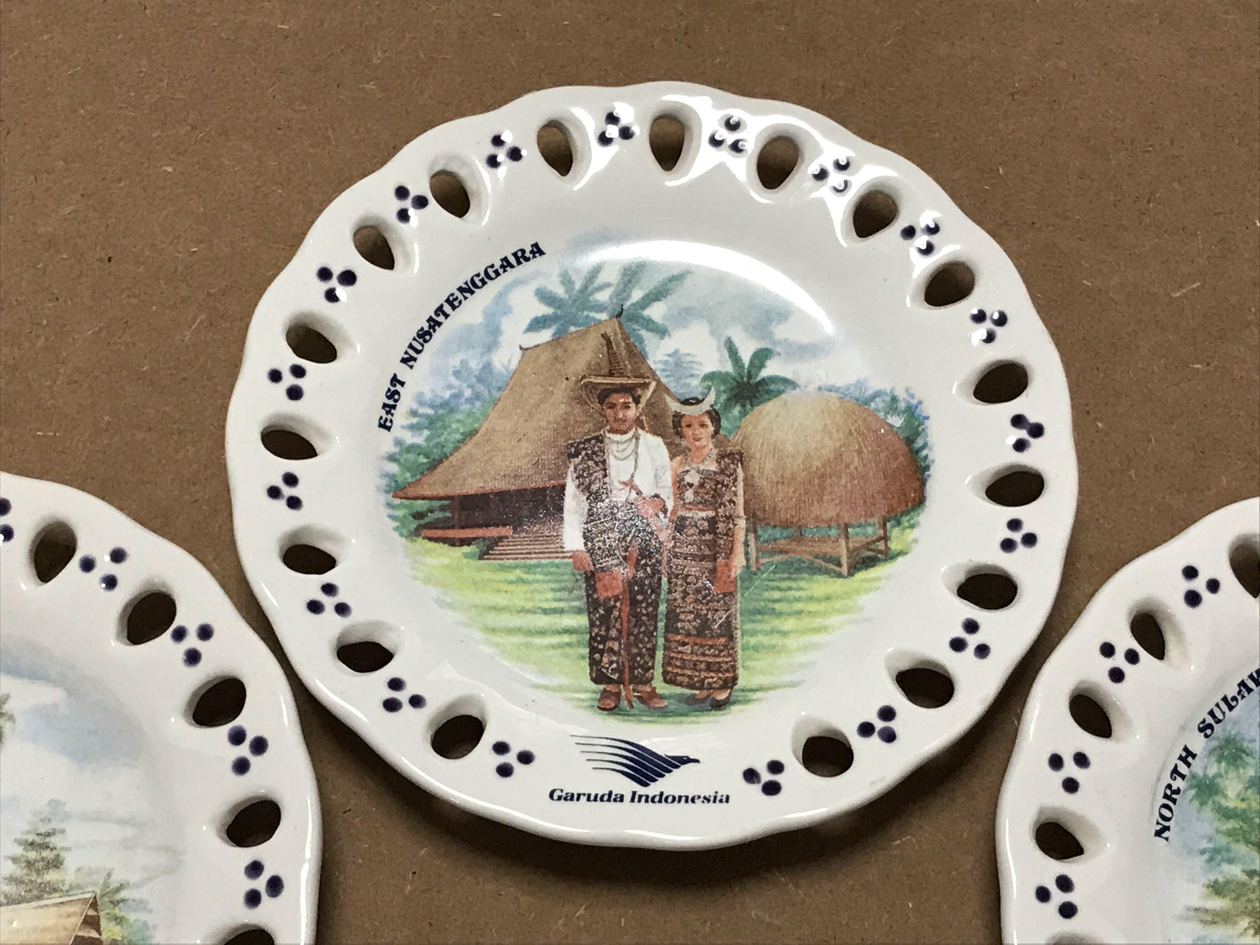 Garuda Indonesia Decorative Plates - Set of 4, Furniture & Home Living ...