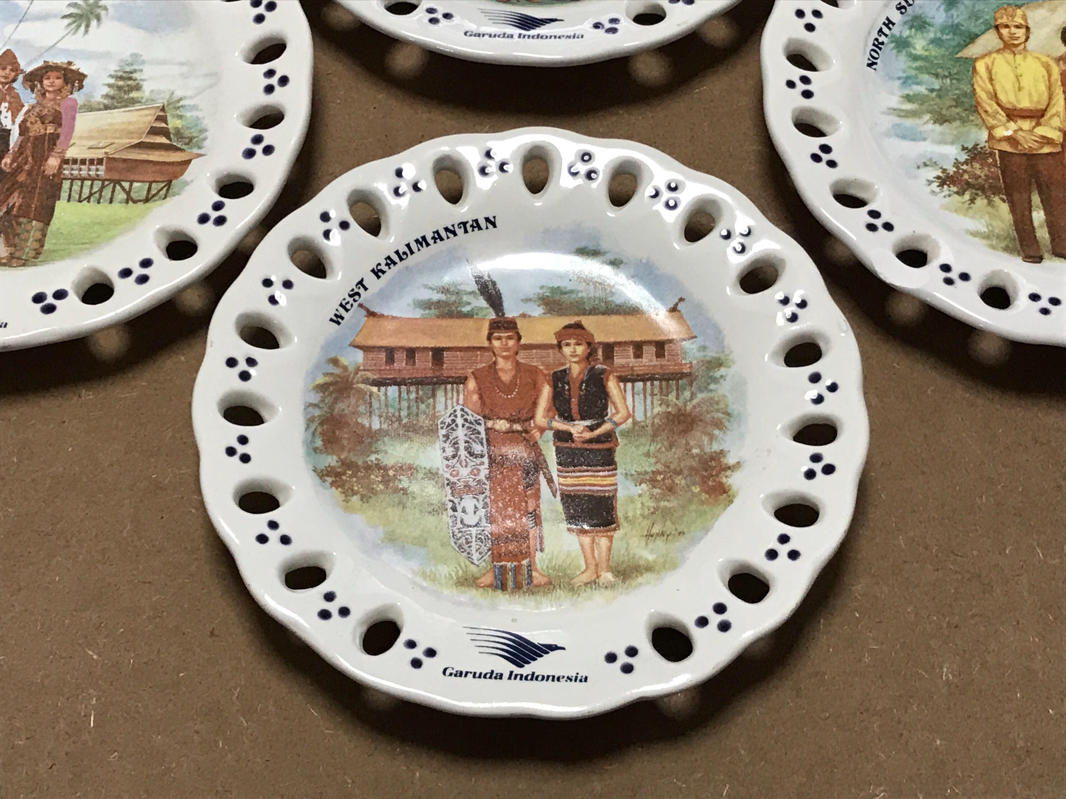 Garuda Indonesia Decorative Plates - Set of 4, Furniture & Home Living ...