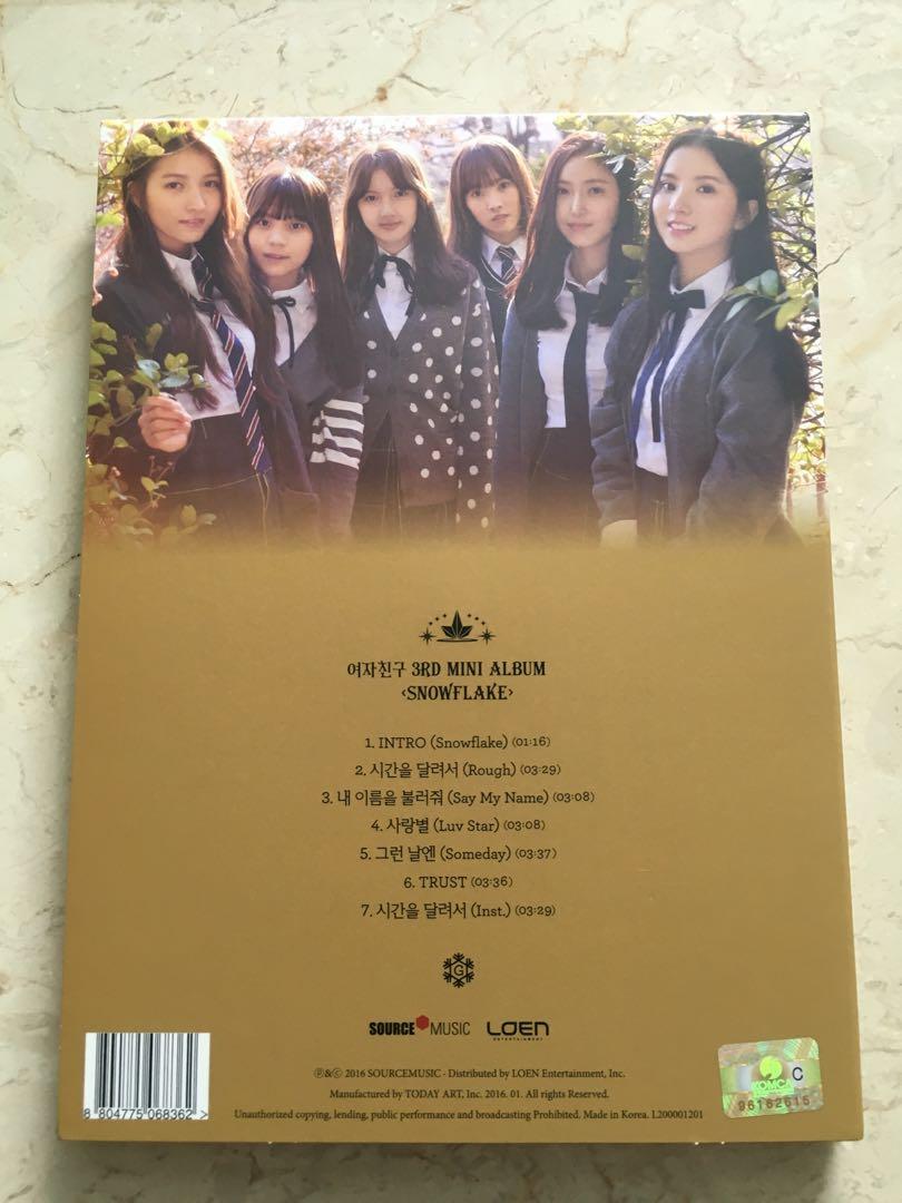 gfriend SNOWFLAKE 3rd mini album, Hobbies & Toys, Memorabilia ...