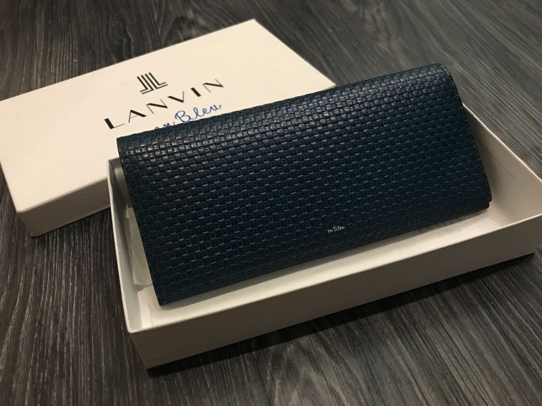 Lanvin En Blue Wallet, Luxury, Bags & Wallets on Carousell